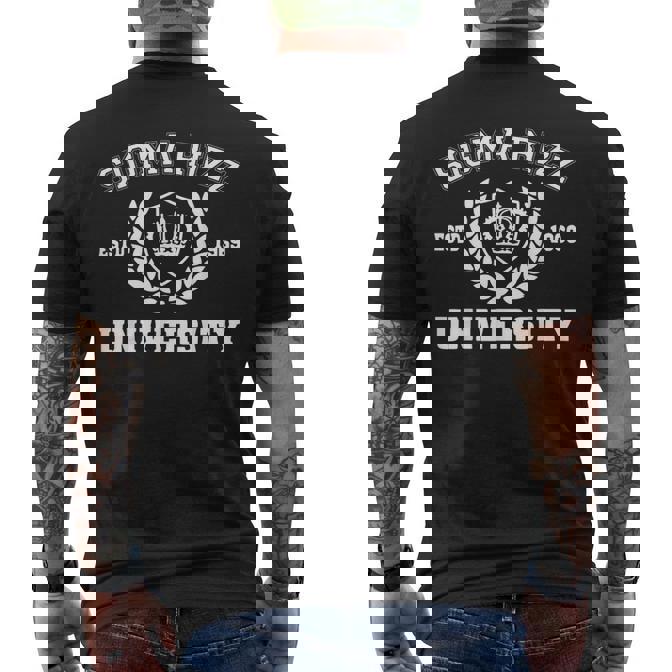 The God Giga Chad Meme Men's Back Print T-shirt | Mazezy