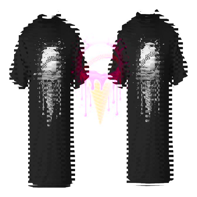 Cool Sport Baseball Home Plate Drip With Sprinkles Drip T-Shirt | Mazezy