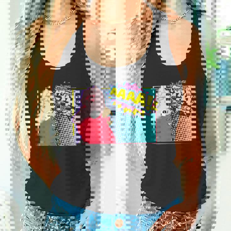 Screaming Galah Cockatoo Comic Birb Memes Parrot Tank Top - Monsterry