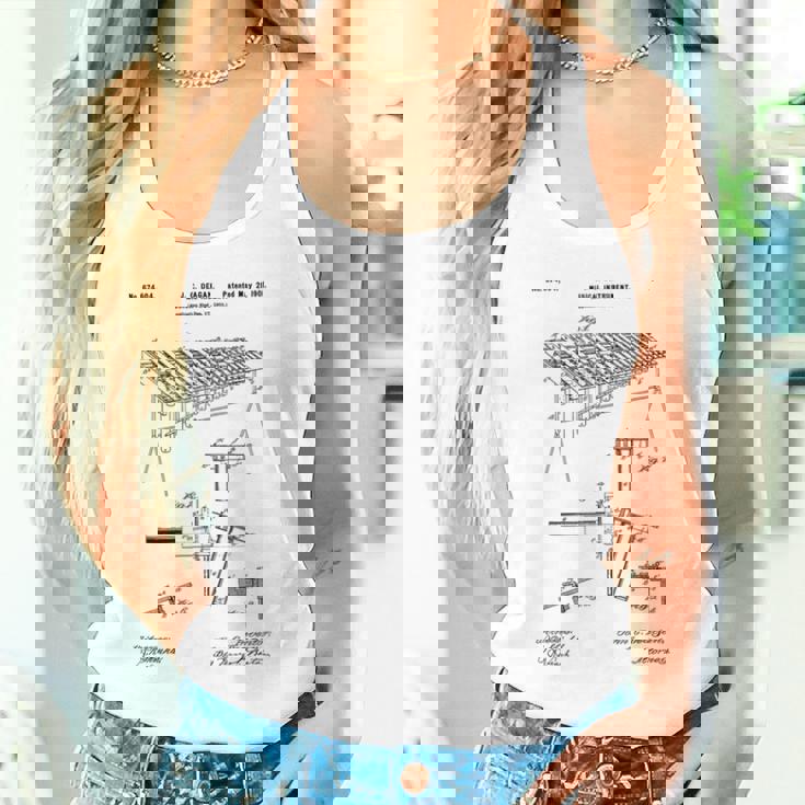 Marimba Blueprint Vintage Patent Instrument Marimba Player Tank Top ...