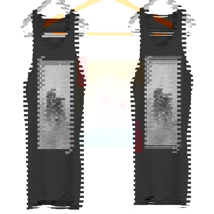 Japanese Makake Snow Monkey Japanese Makak Ukiyoe Art Tank Top - Monsterry