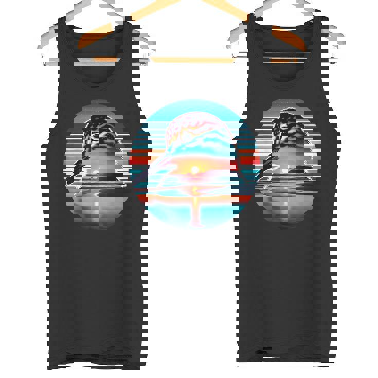 Sandpiper Bird Sunset Retro Style Safari Vintage 70s Tank Top ...