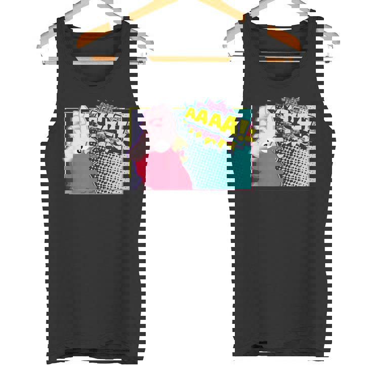 Screaming Galah Cockatoo Comic Birb Memes Parrot Tank Top - Monsterry