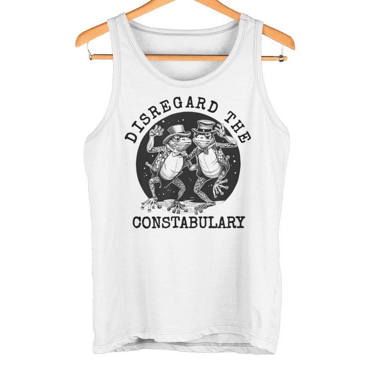 Leftist Disregard The Constabulary Weird Dancing Frogs Tank Top - Monsterry