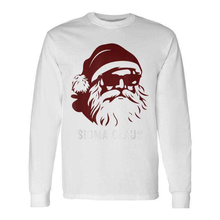 Sigma Claus Cool Santa Meme Rizzler Brainrot Christmas Long Sleeve T ...