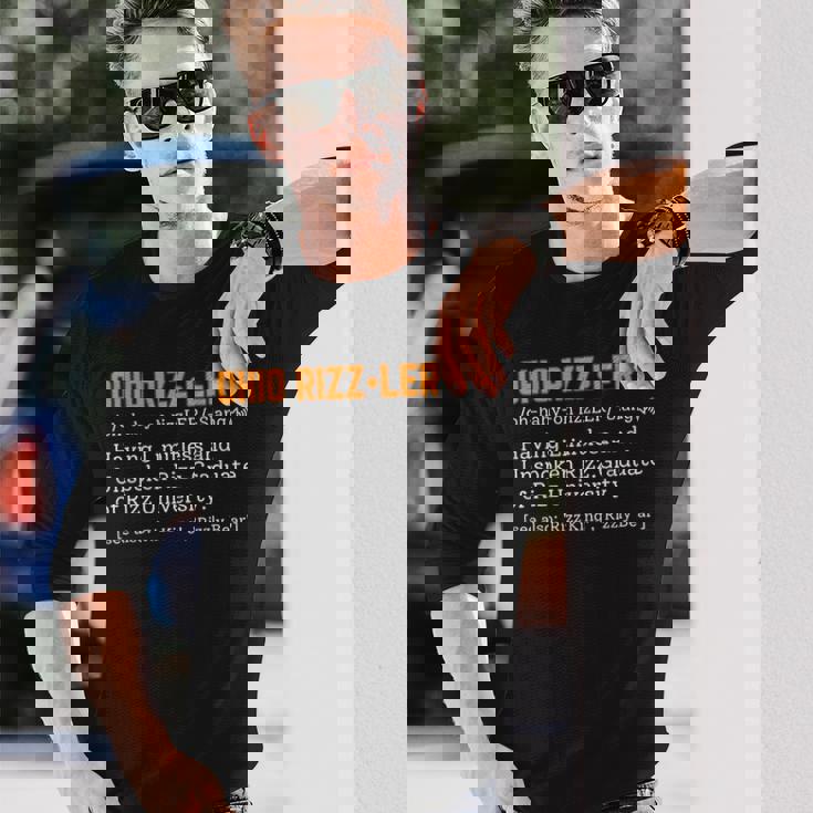 Ohio Rizzler Nutrition Facts Meme Internet Memes Brainrot Long Sleeve T ...