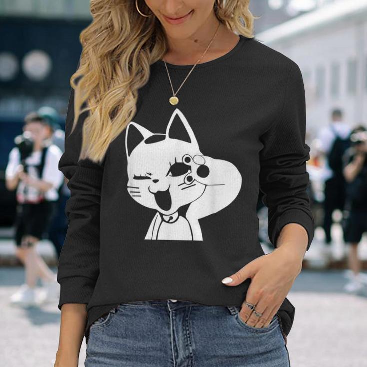 Dandadan Cat Turbo-Granny Cute Anime Manga Cat Long Sleeve T-Shirt ...