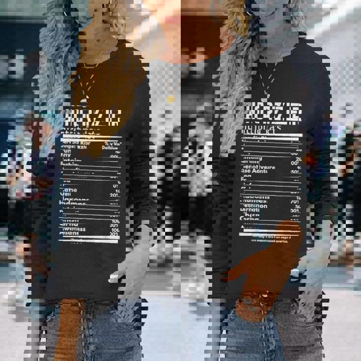 Ohio Rizzler Nutrition Facts Meme Rizz Internet Memes Gen Z Long Sleeve ...