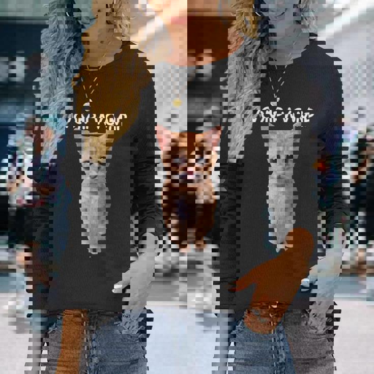 Womp Womp Cat Meme Memes Internet Memes Gen Z Joke Kid Long Sleeve T-Shirt - Thegiftio