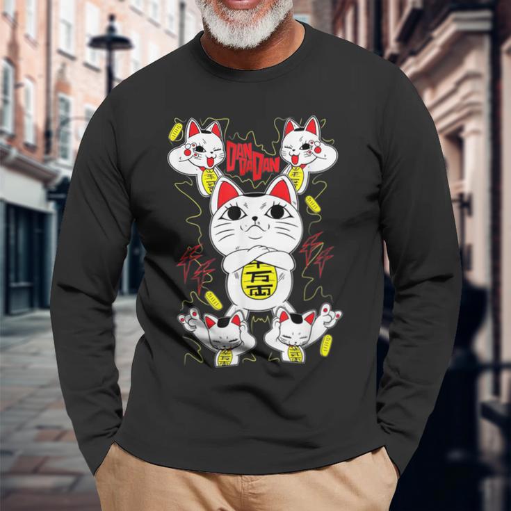 Dandadan Cat Turbo-Granny Cute Anime Manga Cat Long Sleeve T-Shirt ...