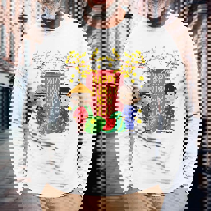 Tet Vietnam Calendar 2025 Happy Vietnamese Lunar New Year Long Sleeve T ...