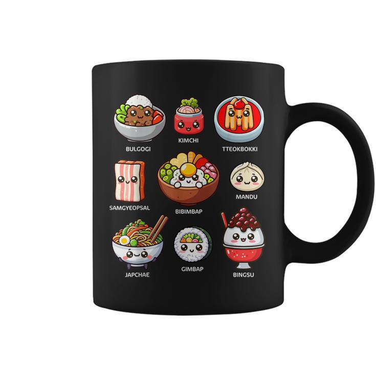 Cute Korean Food Bulgogi Bibimbap Korea Lover Kawaii Coffee Mug ...