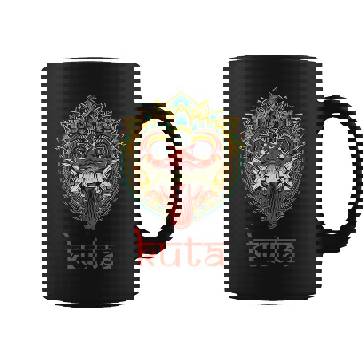 Kuta Bali Balinese Hindu Barong Mask Animism Graphic Print Coffee Mug ...