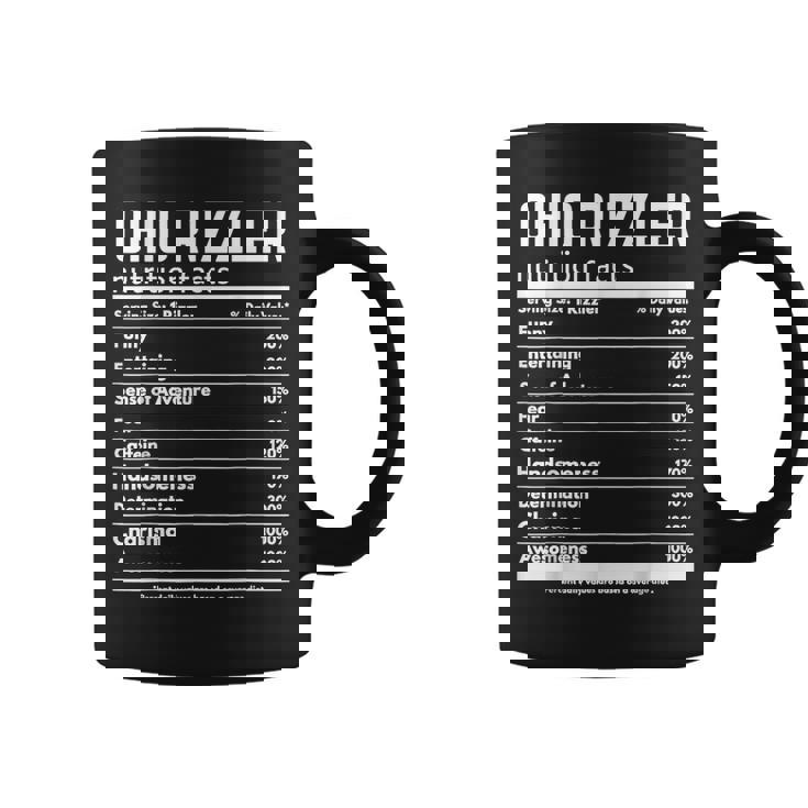 Ohio Rizzler Nutrition Facts Meme Rizz Internet Memes Gen Z Coffee Mug ...