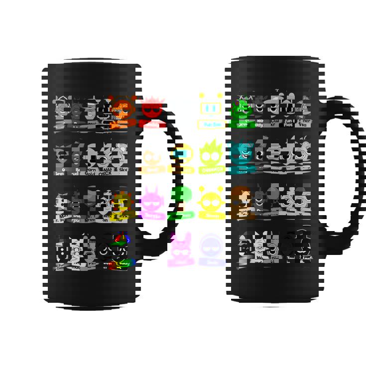 All Type Of New Sprunki 2025 Men's T-shirt Back Print | Mazezy