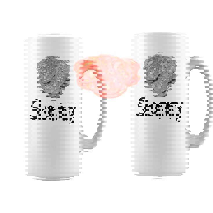 Slommy Salami Meme Gen Z Misspelled Weird Joke Silly Coffee Mug | Mazezy