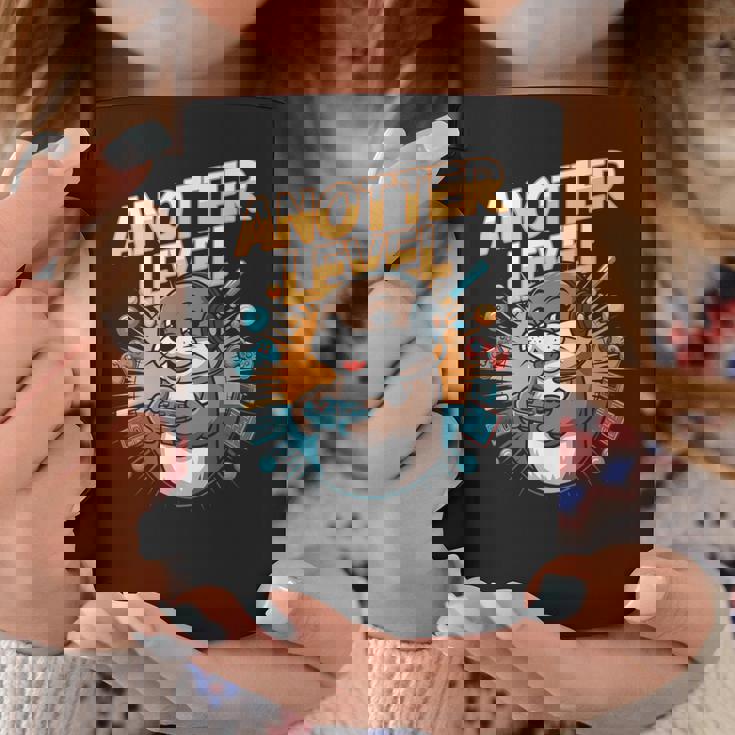 Gaming Addict Video Gamer Animal Otter Graphic Print Coffee Mug - Monsterry