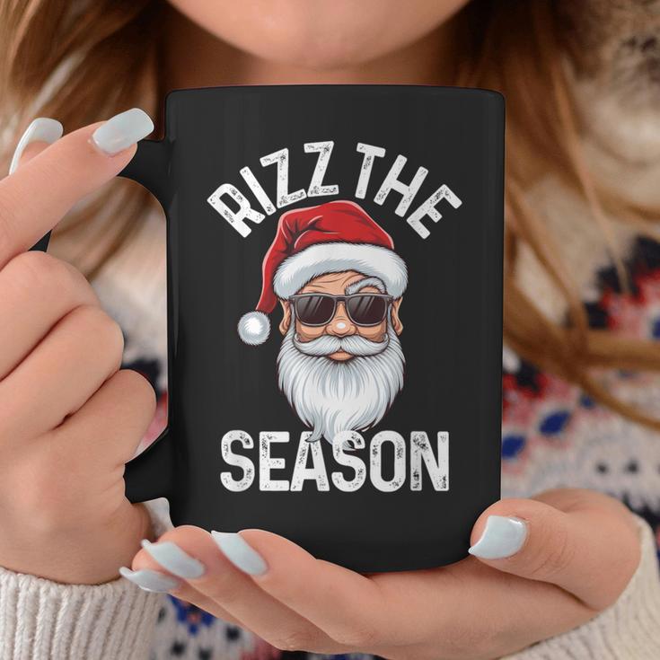 Rizz The Season Sigma Rizzler Santa Claus Rizzmas Joke Coffee Mug ...