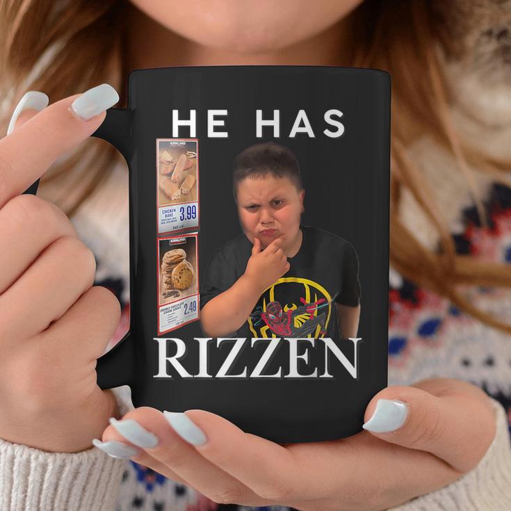 Rizzler Costcos Guys He Has Rizzen Bring The Boom Meme Coffee Mug | Mazezy
