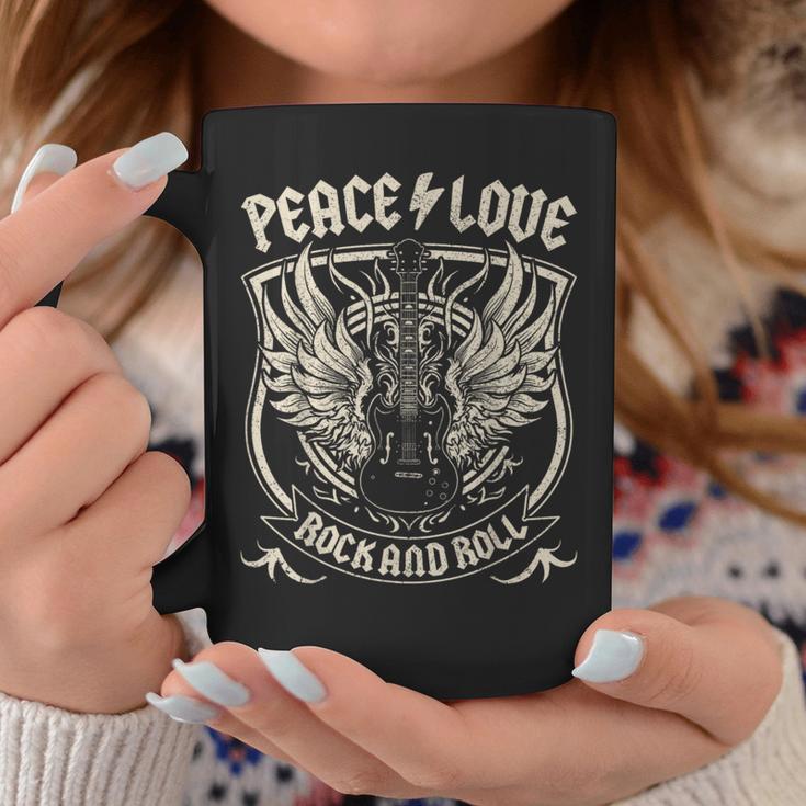 Rock Band Rock Concert Peace Love Rock And Roll Costume Rock Coffee Mug ...