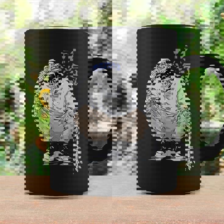 Cholo Chicano Tattoo Cool Mexican Gangster Skeleton Mexico Coffee Mug ...