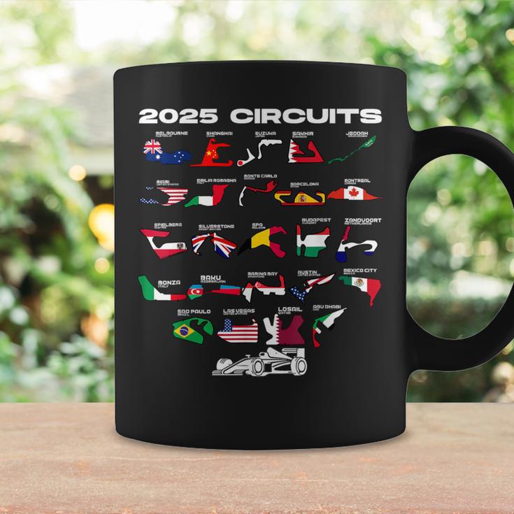 Formula Racing 2025 Circuits Race Car Men's Formula Coffee Mug - Seseable