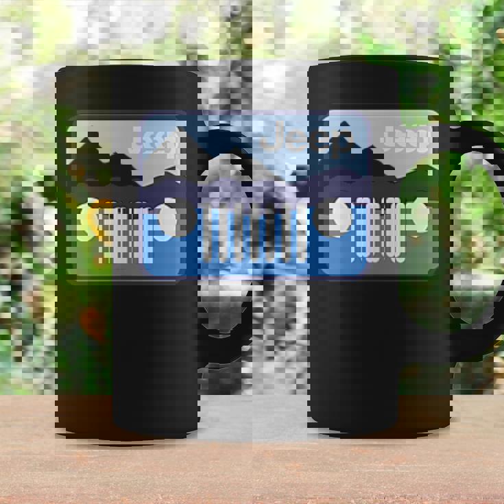 Jeep Grille Badge Officially Licensed Coffee Mug - Seseable