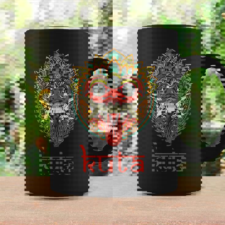 Kuta Bali Balinese Hindu Barong Mask Animism Graphic Print Coffee Mug ...