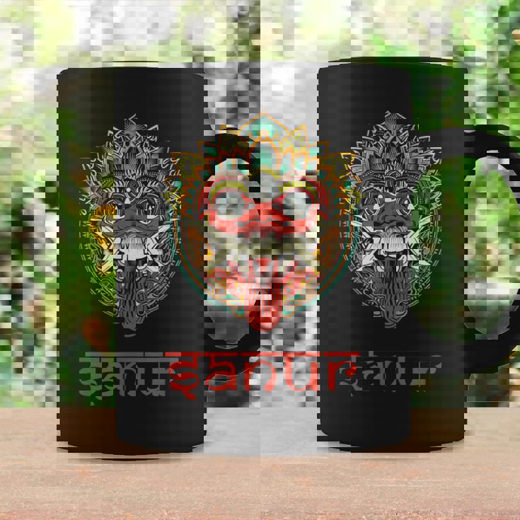 Sanur Bali Balinese Hindu Barong Mask Animism Graphic Print Coffee Mug ...