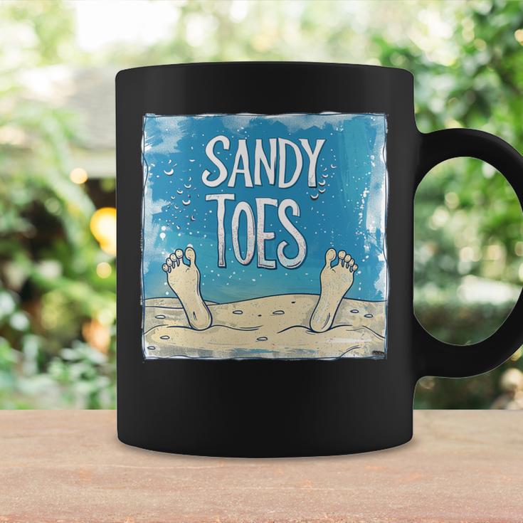 Summer Footprints At The Beach For Sandy Toes Lovers Premium Graphic ...