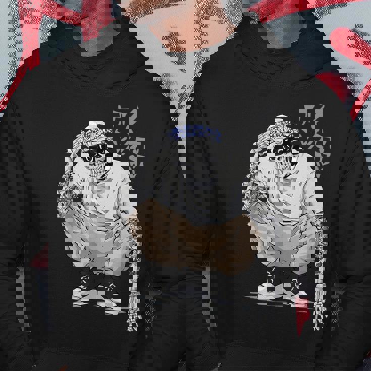 Cholo Chicano Tattoo Cool Mexican Gangster Skeleton Mexico Hoodie ...