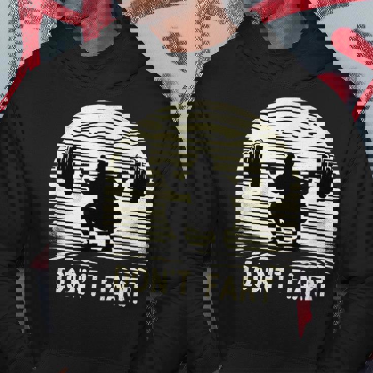 Don't Fart Fitness Gym Workout Weights Squat Humor 0Ct9u6 Hoodie | Mazezy