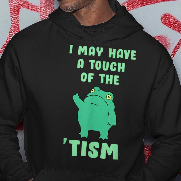 Frog I May Have A Touch Of The Tism Neurodivergent Hoodie - Monsterry