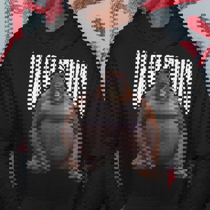 Monkey Uh Oh Stinky Poop Dank Memes Le Monke Orangutan Hoodie | Mazezy