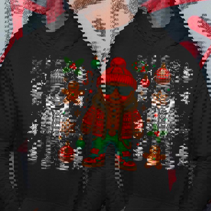 Hip Hop Gingerbread Man X-Mas Christmas Boys 3 Hoodie - Monsterry