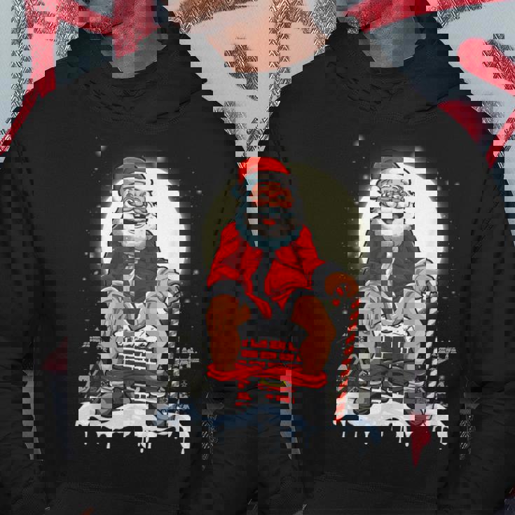 Santa Claus Pooping Down The Chimney Christmas Meme Hoodie - Seseable