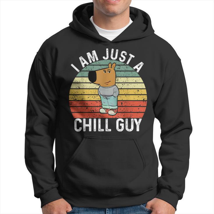 Chill Guy Meme Dog Cool Internet Statement Men's T-shirt Back Print ...