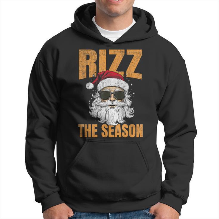 Rizz The Season Christmas Rizzmas Santa Claus Rizzler Hoodie | Mazezy