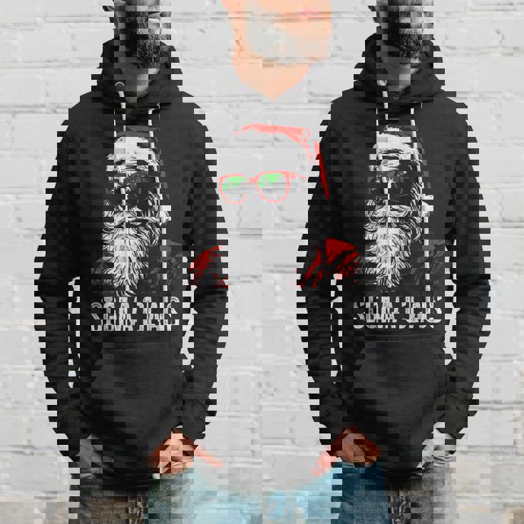 Sigma Claus Santa Christmas Rizz Male The Rizzler Meme Hoodie - Thegiftio