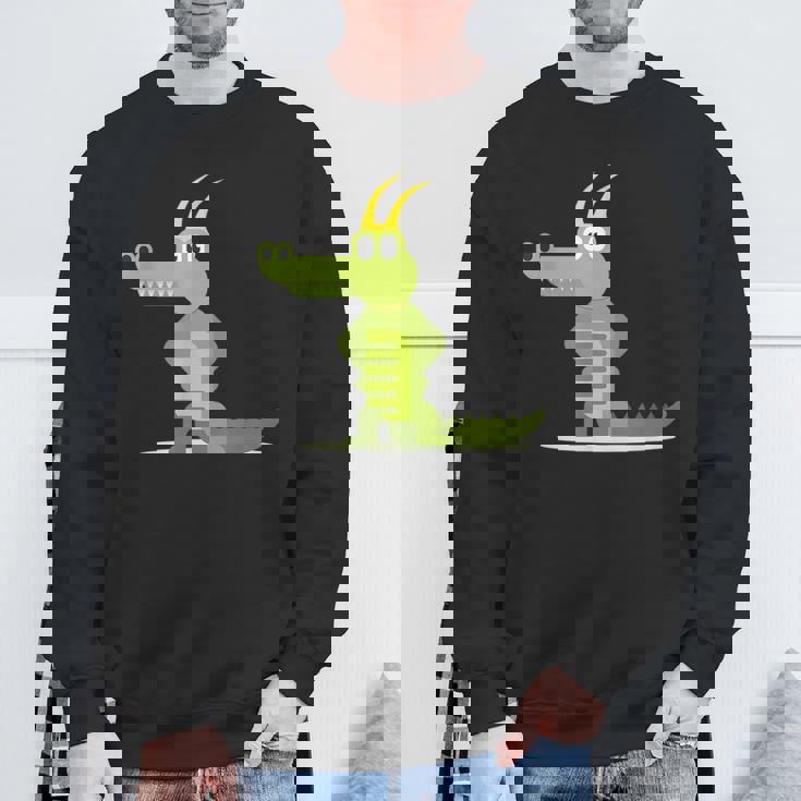 Alligator Lokigator Croki Horned God Of Mischief Crocodile Sweatshirt ...