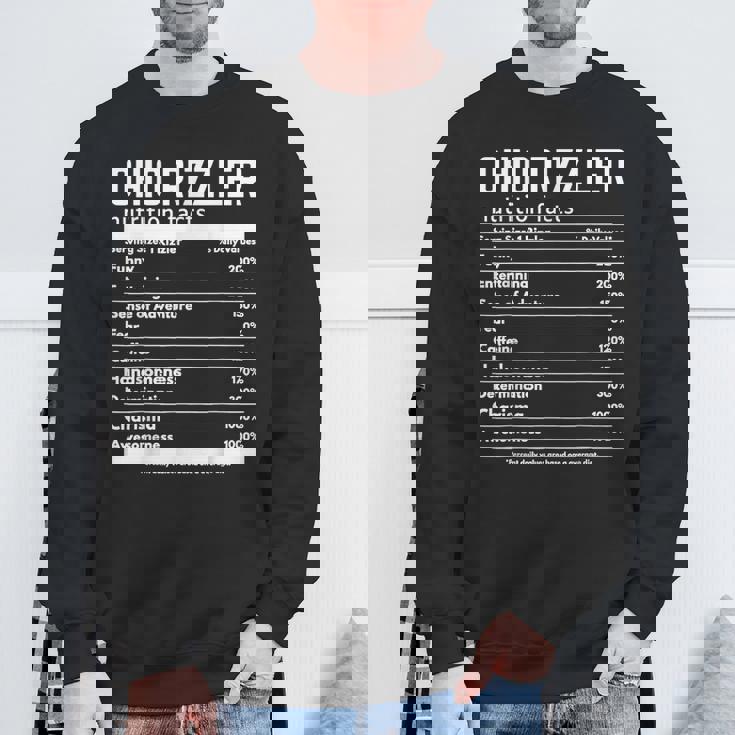 Ohio Rizzler Nutrition Facts Meme Rizz Internet Memes Gen Z Sweatshirt ...