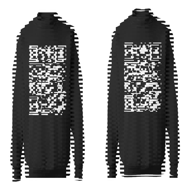 Qr Trump Dancing Code Humor Sweatshirt | Mazezy