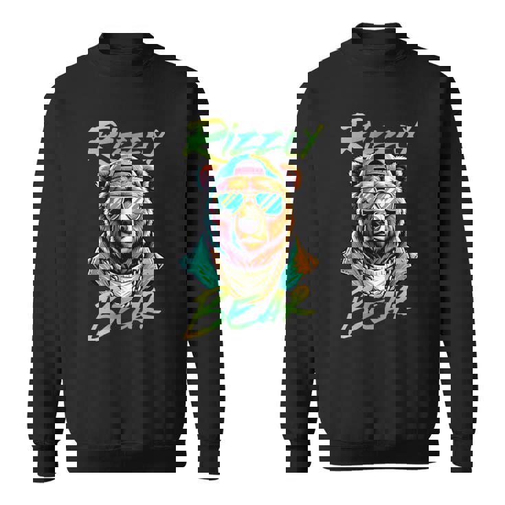 Rizzly Bear Gen Alpha Viral Influencer Slang Sweatshirt - Monsterry