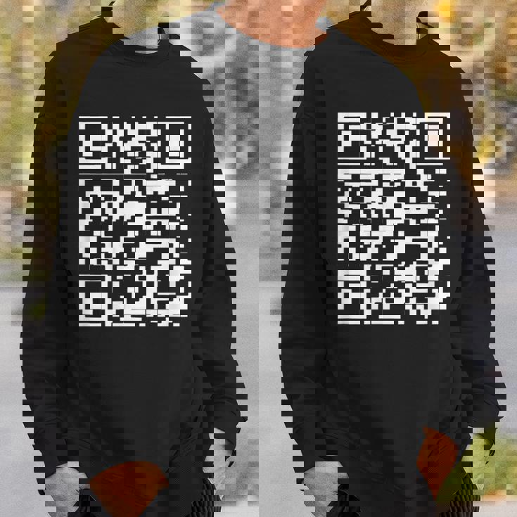 Qr Trump Dancing Code Humor Sweatshirt | Mazezy