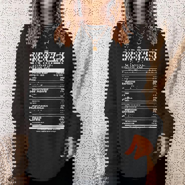 Ohio Rizzler Nutrition Facts Meme Rizz Internet Memes Gen Z Sweatshirt ...