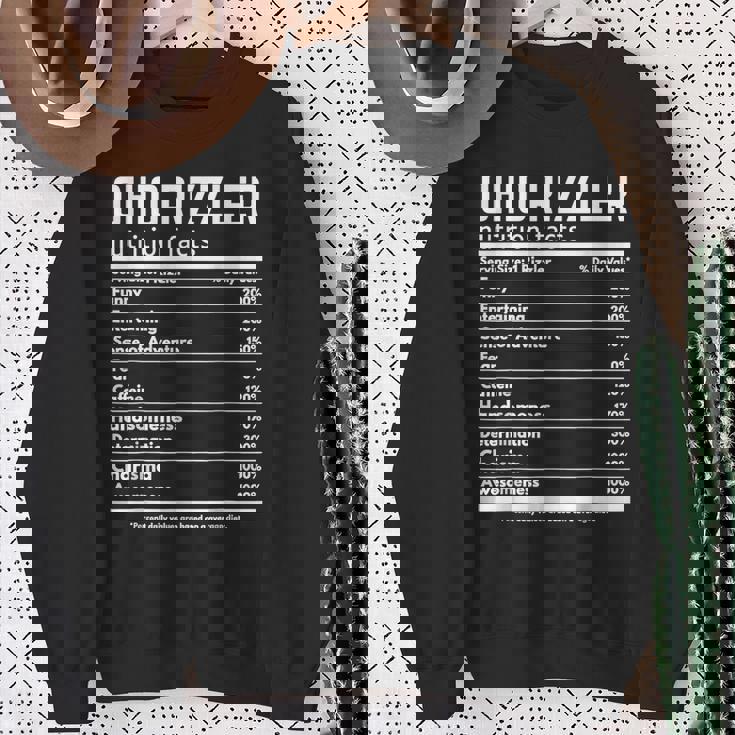 Ohio Rizzler Nutrition Facts Meme Rizz Internet Memes Gen Z Sweatshirt ...