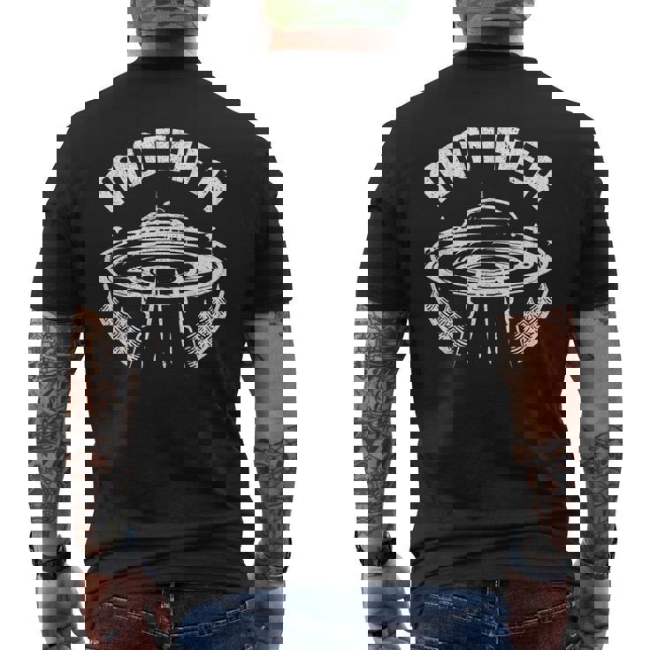 Aliens UFO Mother Ship Alien For Mother's Day Men's Back Print T-Shirt ...