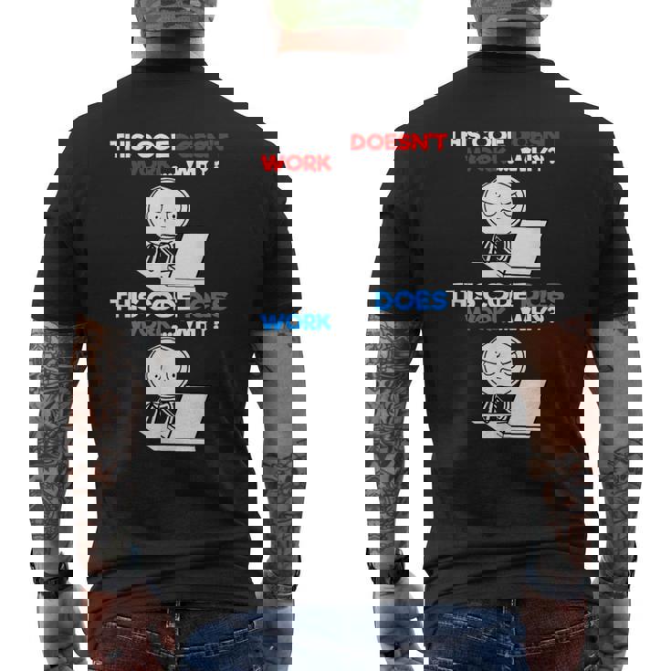 Programmer Code Works Why Meme I Programmer Men's Back Print T-Shirt ...