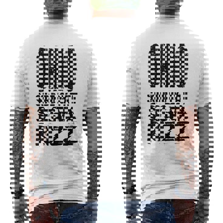 Ohio Skibidi Gyatt Sigma Rizz Saying Men's T-shirt Back Print | Seseable UK