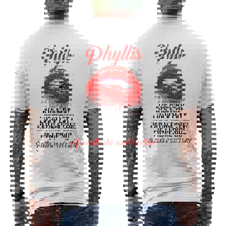 Phyllis Hated By Many Loved By Plenty Mermaid Lip 1t3t Men's Back Print ...